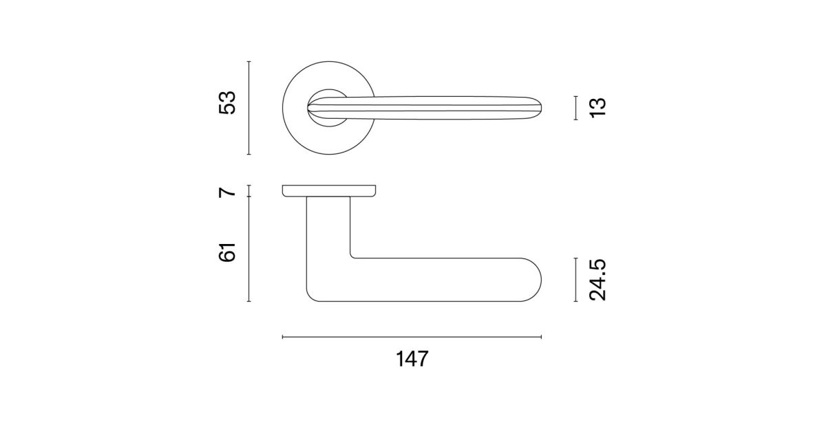 STILE AVA Rozeta okrągła R SLIM 7MM JASNY BRĄZ (KLAMKA TYLKO NA GÓRNEJ ...