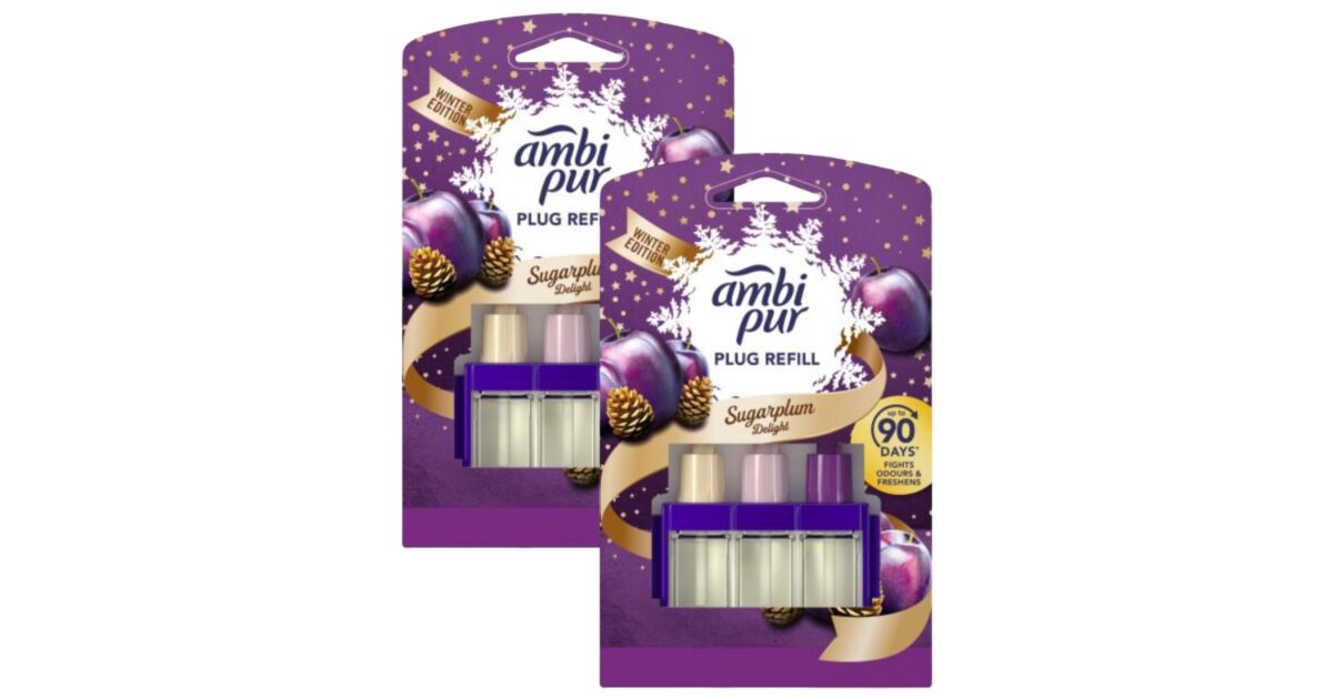 Ambi Pur 3Volution Sugarplum Refill for electric air freshener device ...