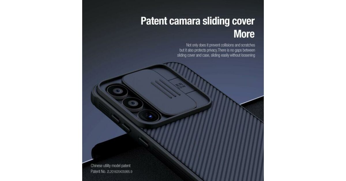 Samsung Galaxy A55 Kék NILLKIN CamShield Pro polikarbonát, kemény tok ...