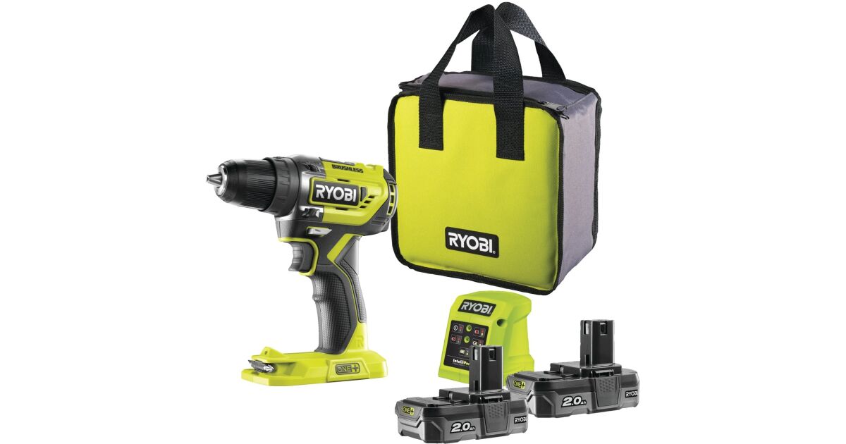 Ryobi R18DD5-220S ONE+ Akkus Fúró-Csavarozó 18V + 2x 2 Ah Akkumulátor ...