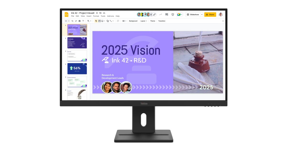 Lenovo ThinkVision E27Q-40 monitor 68,6 cm (27) 2560 x 1440 pixel Quad ...