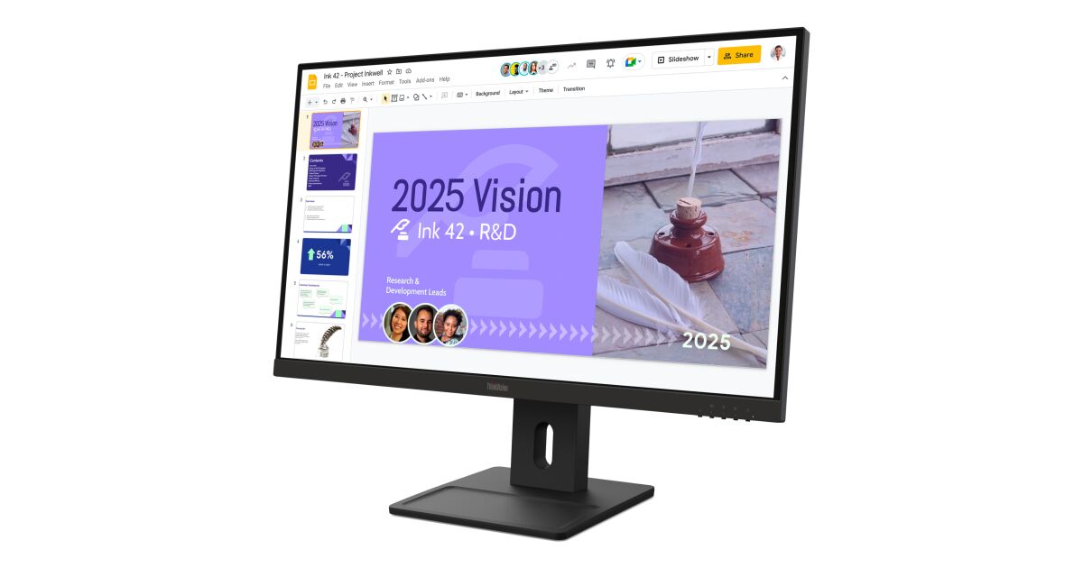 Lenovo ThinkVision E27Q-40 monitor 68,6 cm (27) 2560 x 1440 pixel Quad ...