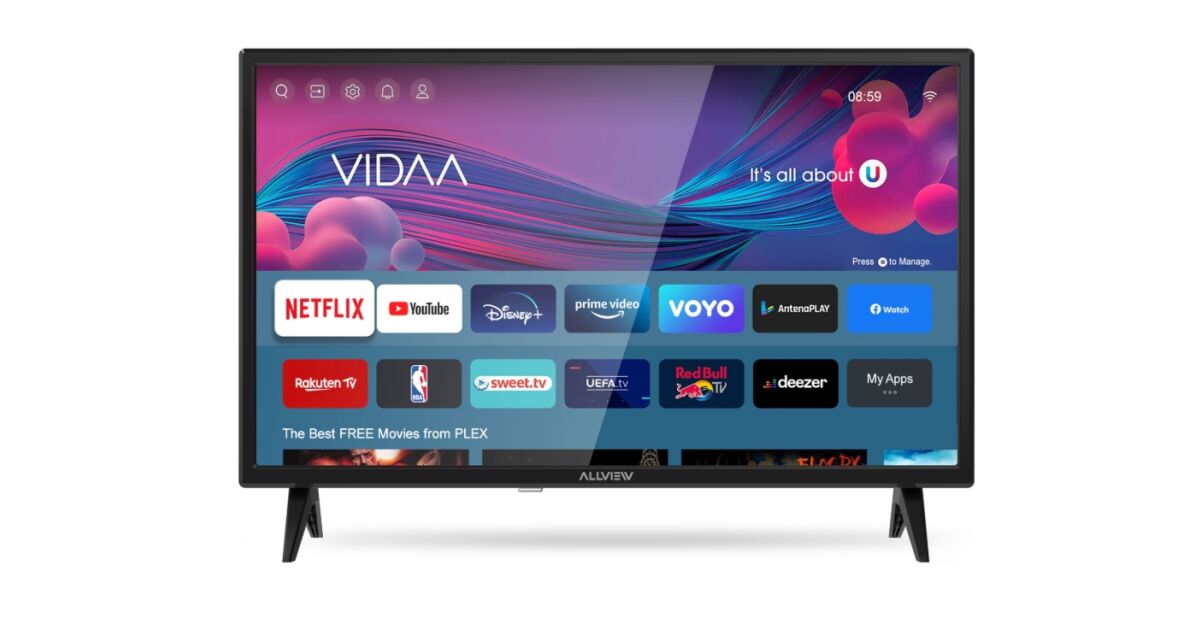 Allview LED TV 24iPlay6000-H, 60 cm, Smart, HD, E osztály | Pepita.hu