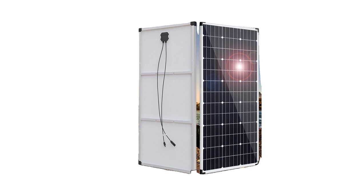 Panou solar monocristalin 320W/160W, eficiență 21%, cadru din aluminiu ...