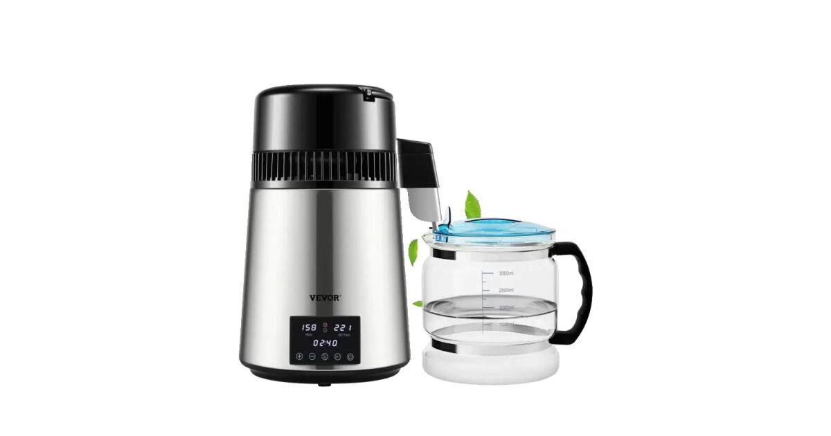 Distilator de apă, rată de distilare 1,5 L/h, capacitate 4 L, oțel ...