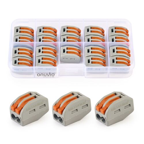 19-piece Quick Connector Kit, Quick Connectors with Levers for 2-Pole ...