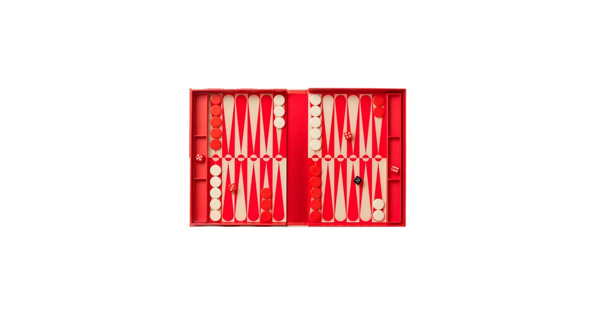 Joc de societate Art of Backgammon, Printworks, roșu | Pepita.com