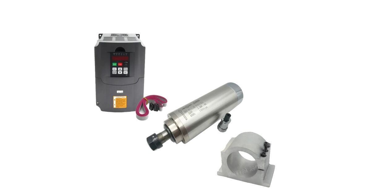 Motor de ax răcit cu apă de 2,2 kW, viteză mare 24000 rpm, construcție ...