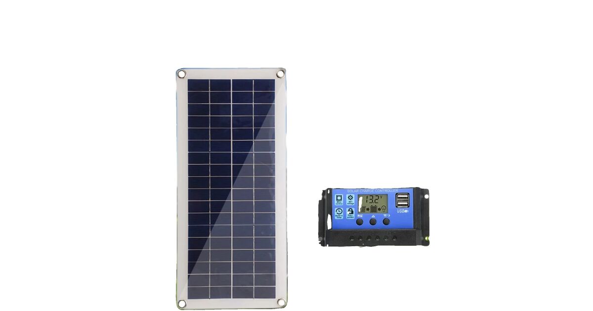 Kit panouri solare flexibile, controler 300W, ieșire USB 5V, 43 * 20 cm ...