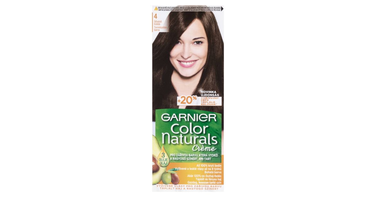 GARNIER COLOR NATURALS FARBA NA VLASY PRÍRODNÝ HNEDÝ 4 110ML | Pepita.com
