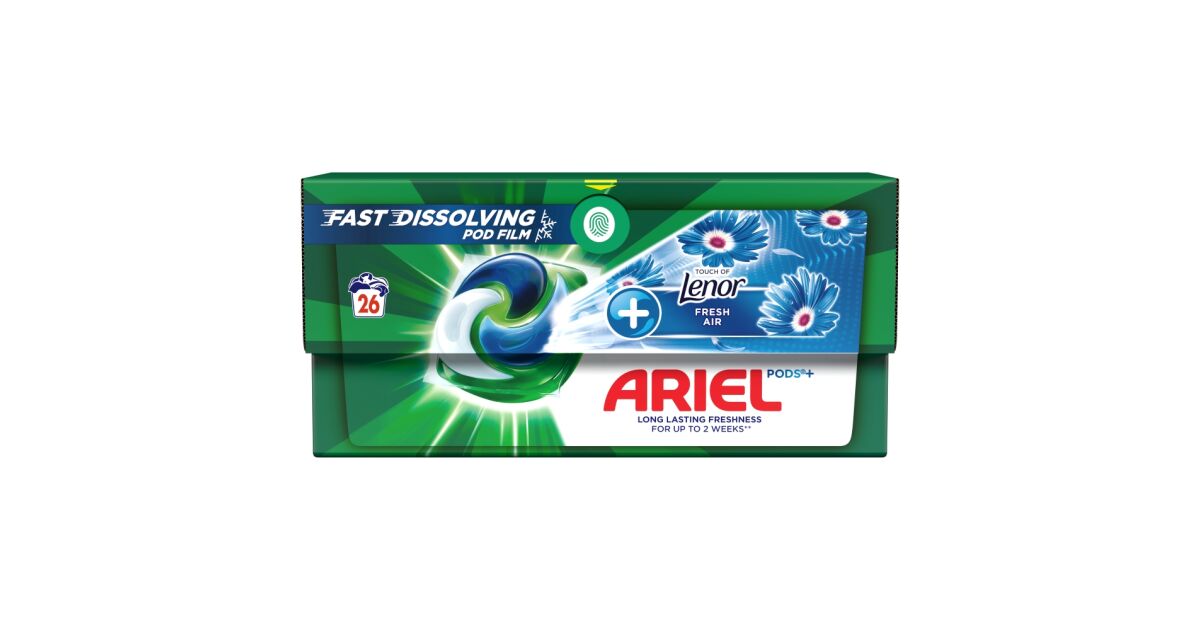 Ariel Gel Capsules Touch of Lenor Fresh Air Box with 26 Pieces | Pepita.com