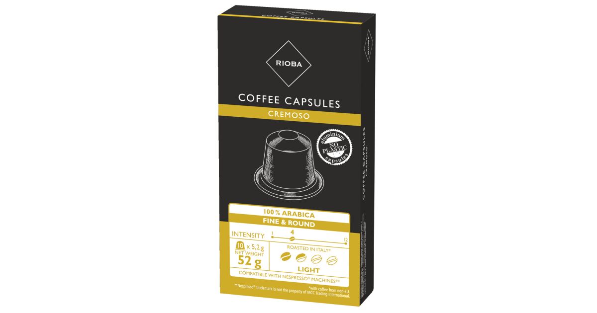 RIOBA Espresso Cremoso Coffee 52 g Capsule | Pepita.com