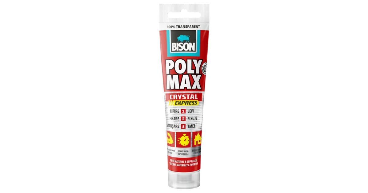 Adeziv universal de asamblare BISON POLY MAX Crystal Express 115 g ...