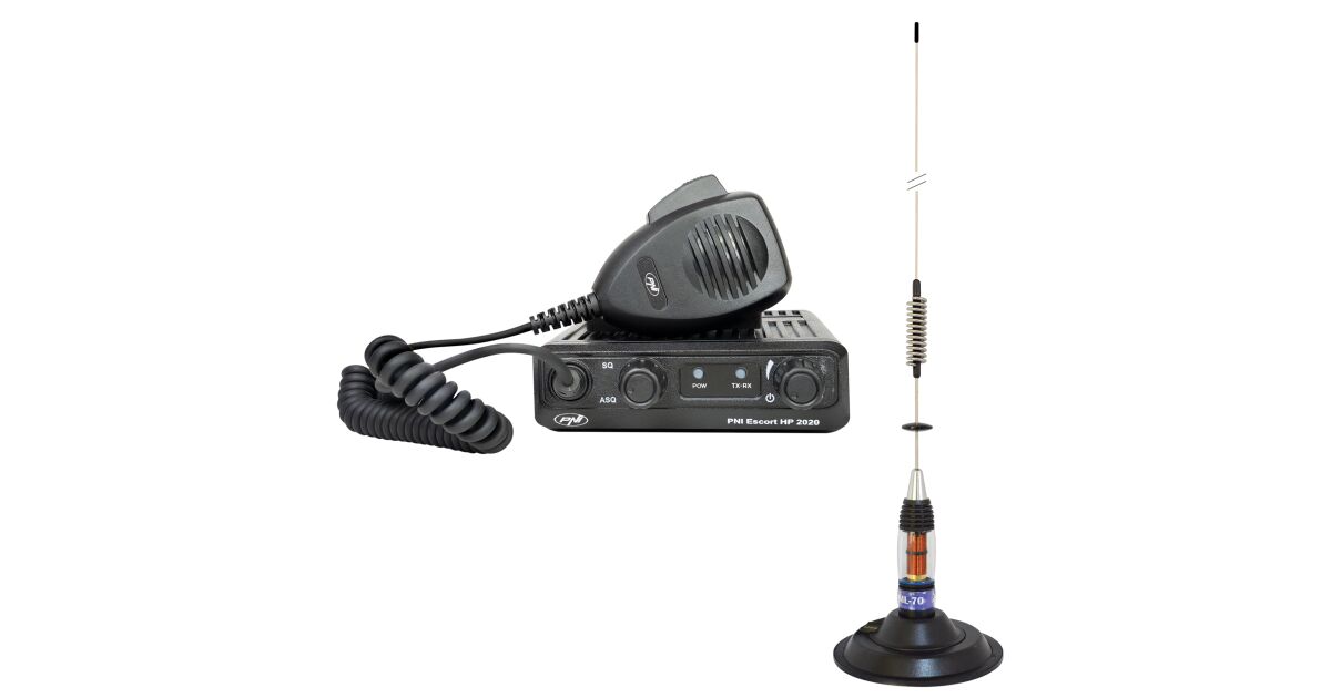 CB радиостанция PNI Escort HP 2020 канал 22, 4W, 12V и CB антена PNI ...