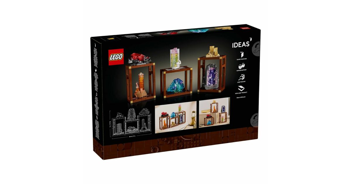 LEGO® Ideas Mineral Collection 21362 + Gift LEGO® Botanicals Bag Charm ...