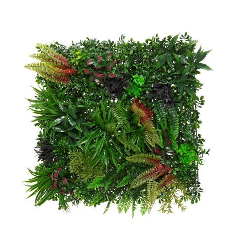 Élethű mű zöldfal dekorpanel vegyes levélzettel zöld 50x50x20 cm ...