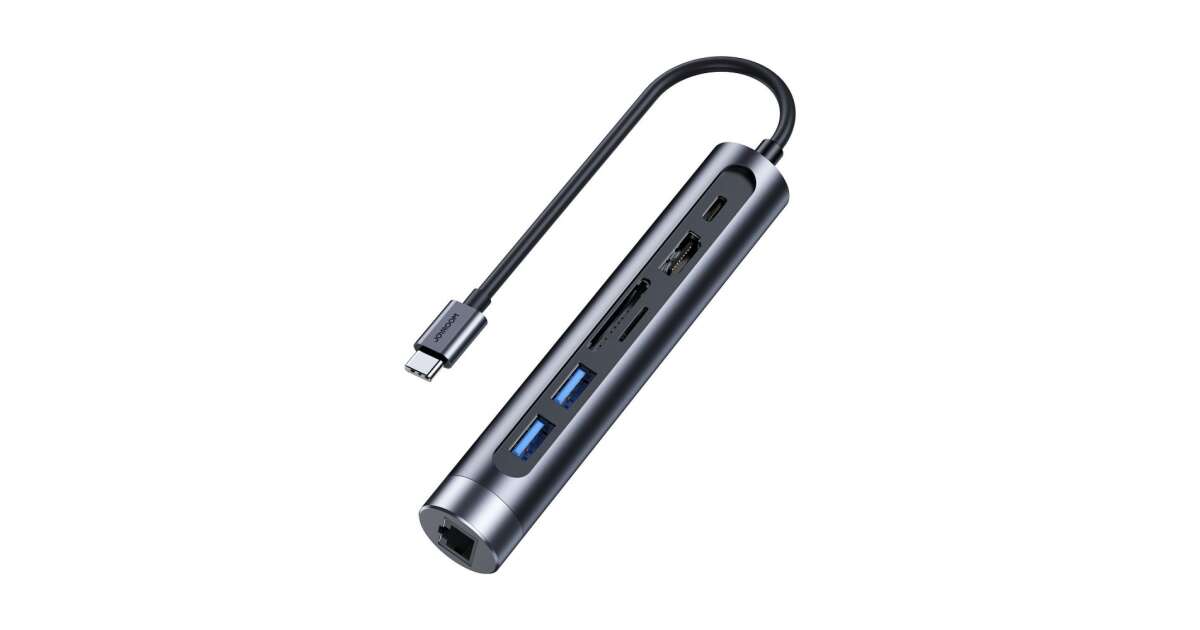 Joyroom S-H111 Concealed 7in1 USB Type-C 3xUSB 3.0 + HDMI + LAN + PD ...