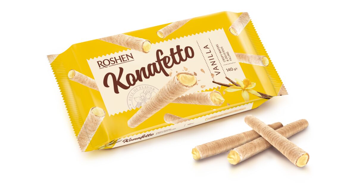 ROSHEN KONAFETTO OSTYARÚD VANÍLIA 140G | Pepita.com