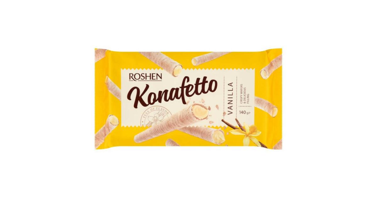 ROSHEN KONAFETTO OSTYARÚD VANÍLIA 140G | Pepita.com
