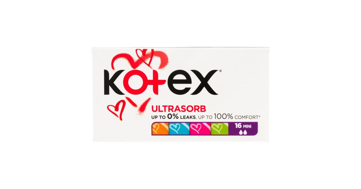 KOTEX TAMPONS (16 STK./KRA) ULTRA SORB MINI | Pepita.com