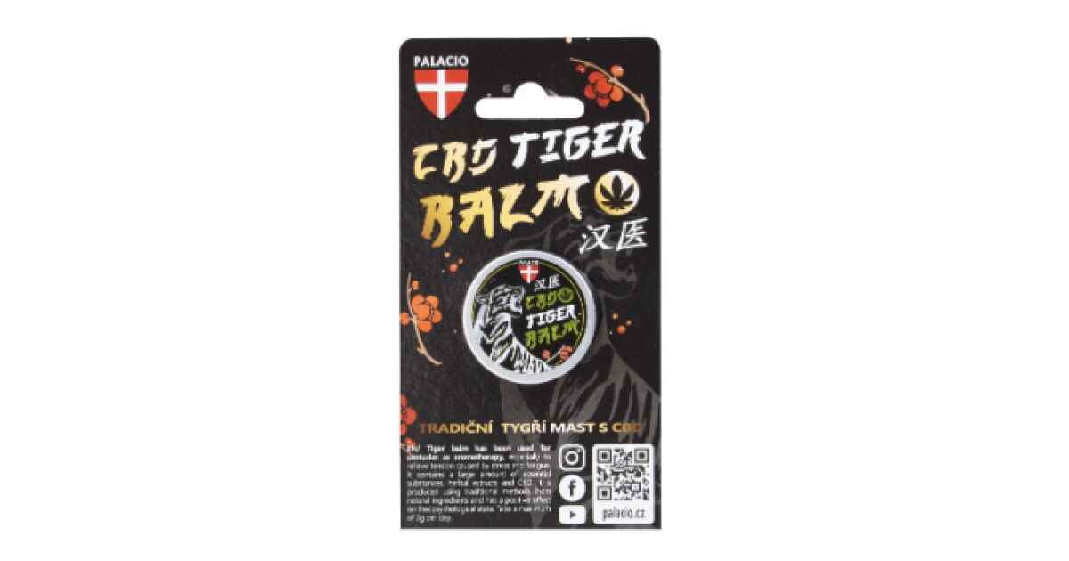 Palacio Tiger – Traditional Tiger Balm with CBD, 15 g | Pepita.com