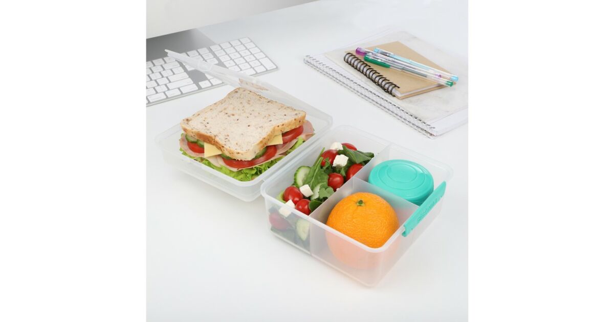 Sistema Divided Snack Box To Go Lunch Cube Max z pojemnikiem na jogurt ...