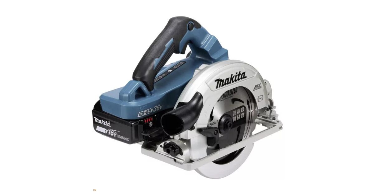 Makita DHS782ZJ Akkumulátoros körfűrész Ø190mm 2x18V (akku és töltő ...