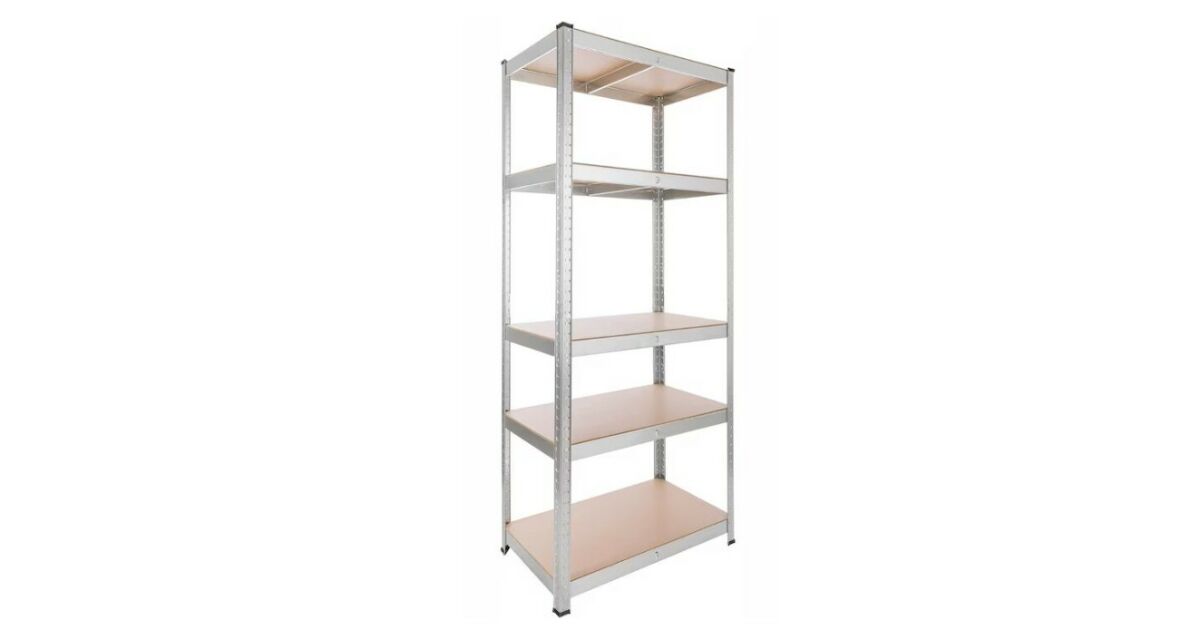 AVIMAX® - 1 DB - polcos szekrény, fém, 5 db MDF polc, 180x90x40 cm, 175 ...