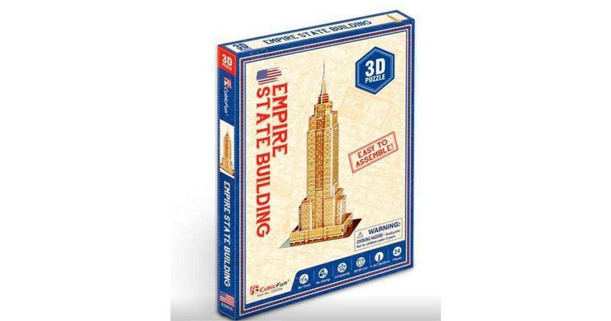 CubicFun S3003 - Mini Empire State Building - 24 db-os 3D puzzle ...