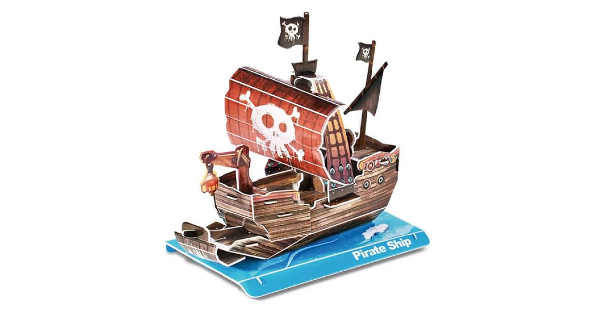 CubicFun W3121 - Pirate Ship - Kalózhajó - 22 db-os 3D puzzle | Pepita.hu