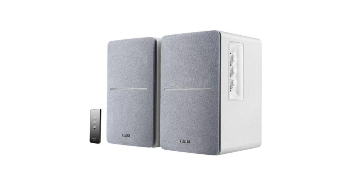 Boxe Edifier R1280T WH-SL 2.0, 42W RMS, 2xRCA, Telecomandă, Carcasă din ...