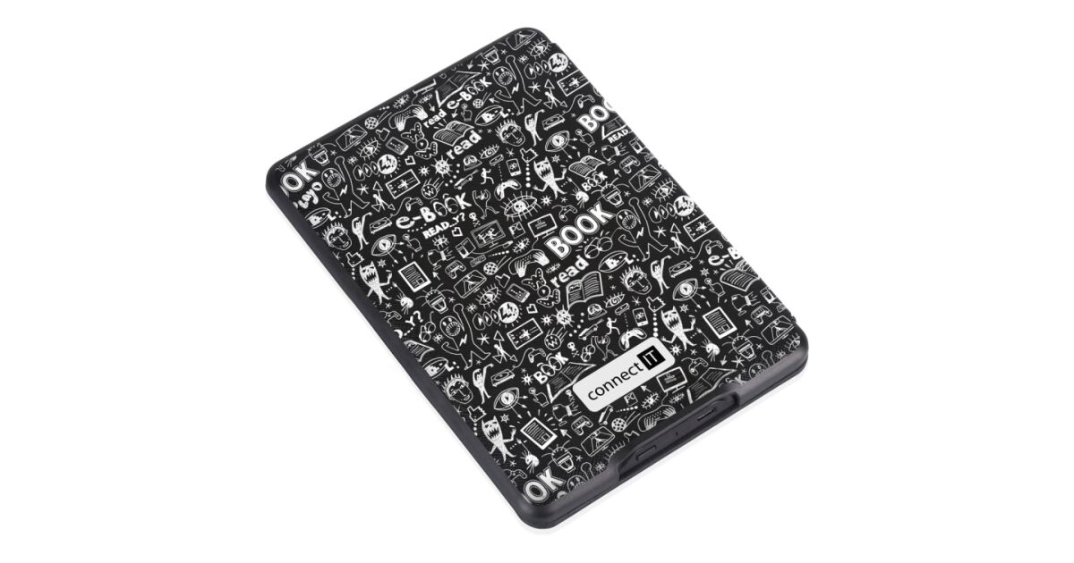 Connect IT CEB-1043-BK e-könyv olvasó tok Lenyitható előlapos Fekete ...