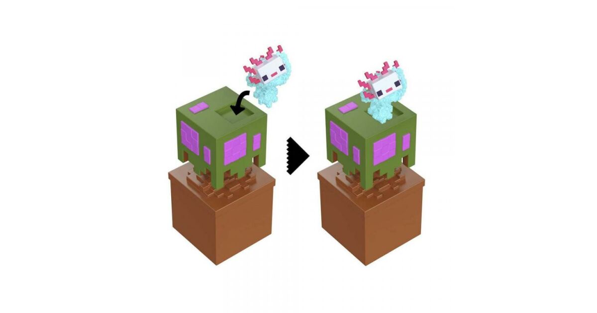MINECRAFT MINI MODE SET EXPLORARE MINIERA AXOLOTL | Pepita.com