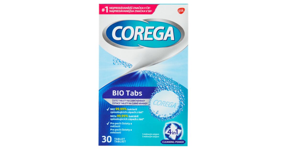Tablete de curățare pentru proteze Corega Glaxo Smithkline Bio Tabs ...