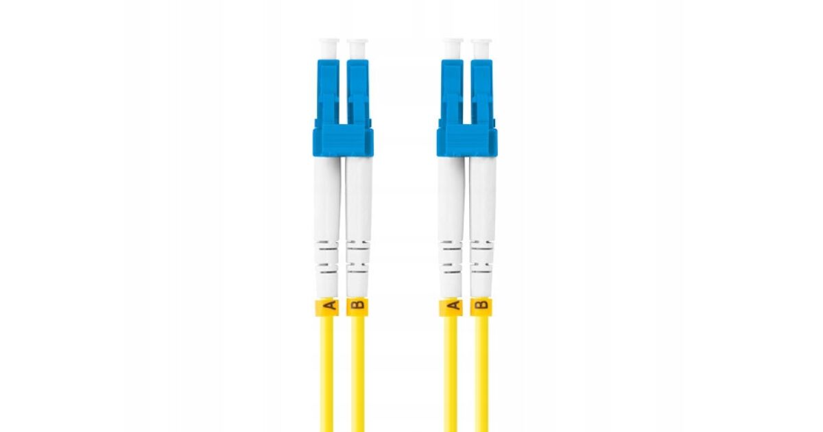 Cablu patch optic duplex singlemode Lanberg FO-LULU-SD11-0100-YE cu 2 ...