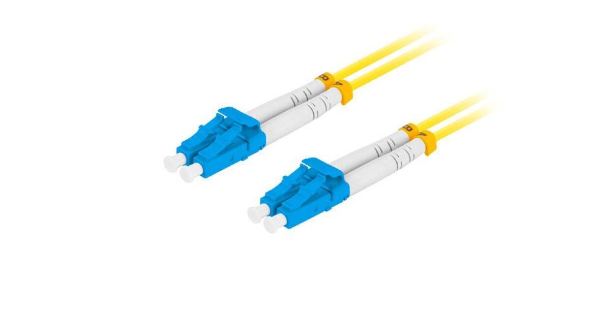 Cablu patch optic duplex singlemode Lanberg FO-LULU-SD11-0100-YE cu 2 ...