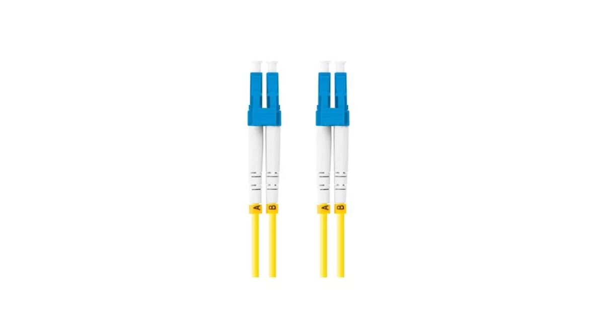 Cablu patch optic duplex singlemode Lanberg FO-LULU-SD11-0100-YE cu 2 ...