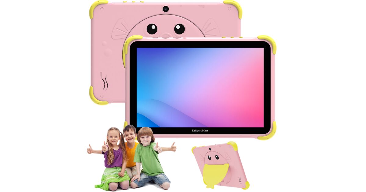 Kruger&Matz 10.1 FUN 1008 gyerek tablet 4/64GB LTE WiFi GPS Android 13 ...