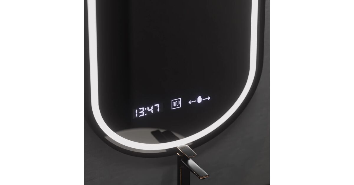 Owalne lustro LED, 50x90cm, Alessia MotionGlow Marcello, system ...