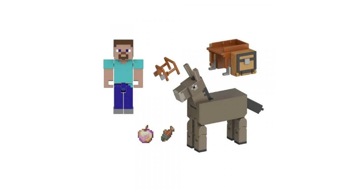 Minecraft: Steve és Szamár figura szett - Mattel | Pepita.hu