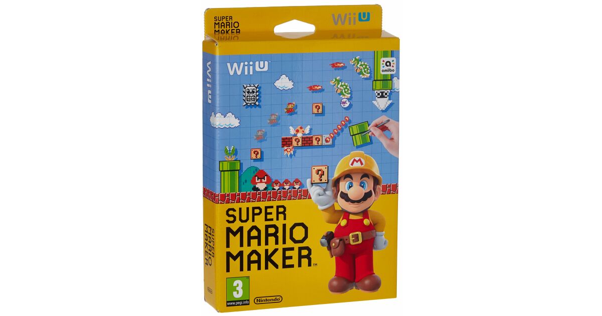 Super Mario Maker (BOX SET - artbook) German cover - Nintendo Wii U ...