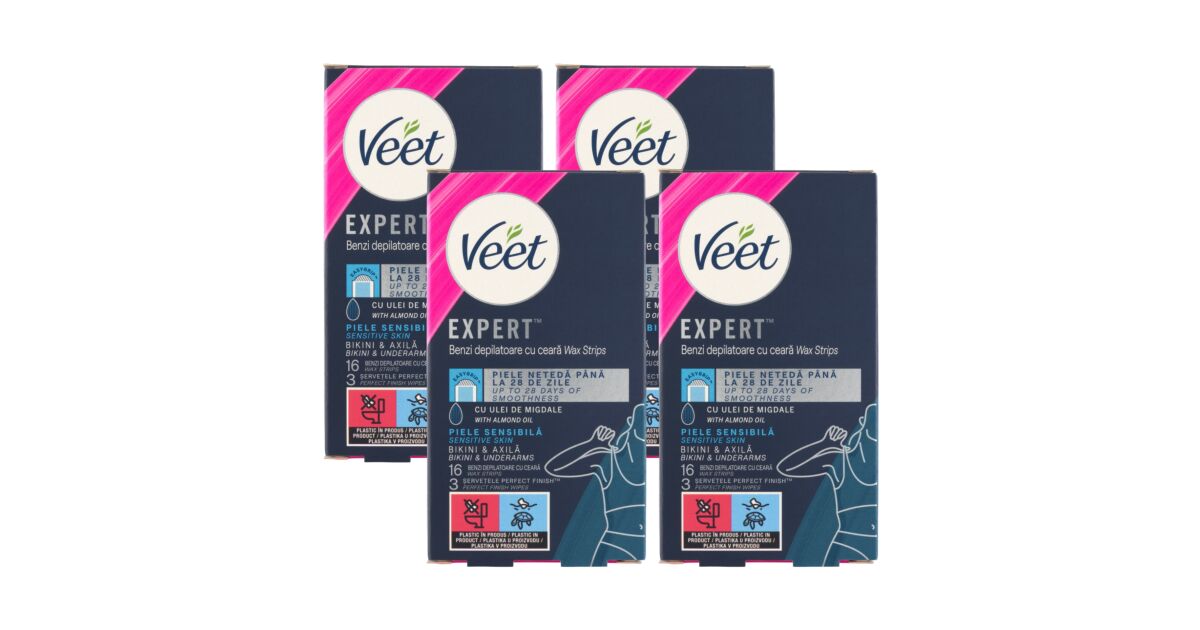 Veet Expert Hideggyanta szalagok érzékeny bőrre 4x16db | Pepita.hu
