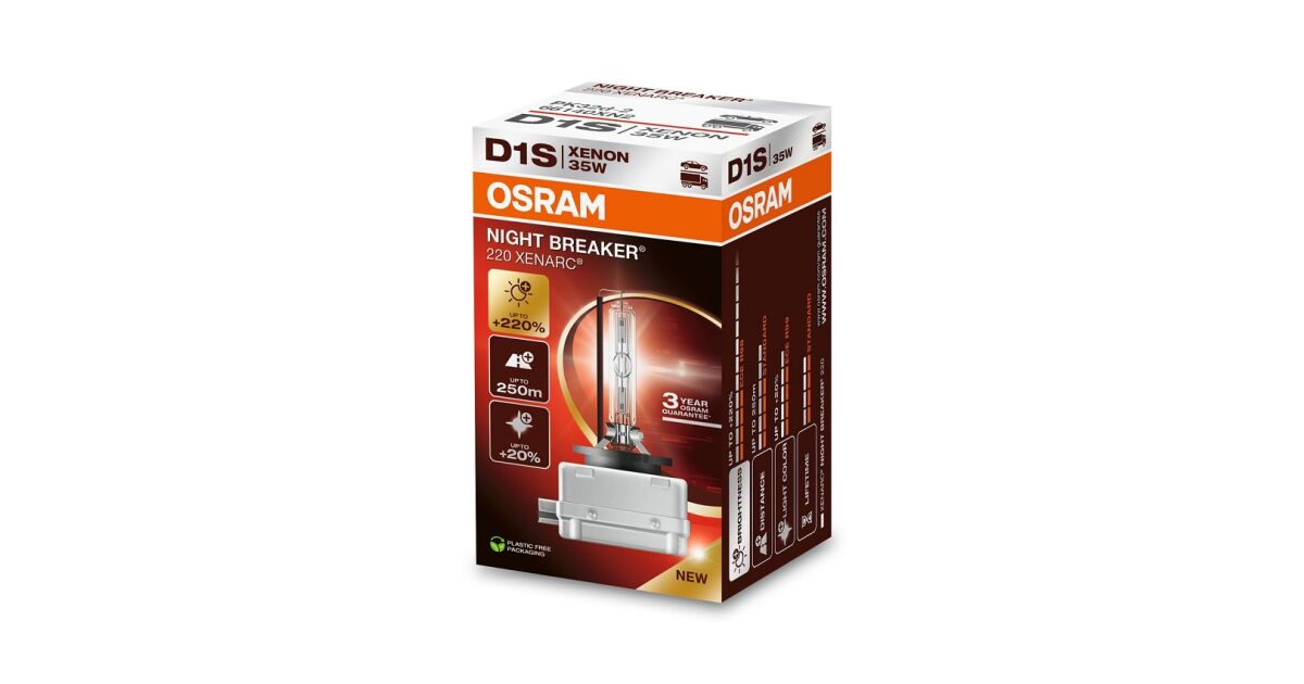 Bec OSRAM Night Breaker Laser +220 66140XN2, xenon, D1S, 85V/35W, 4500K ...