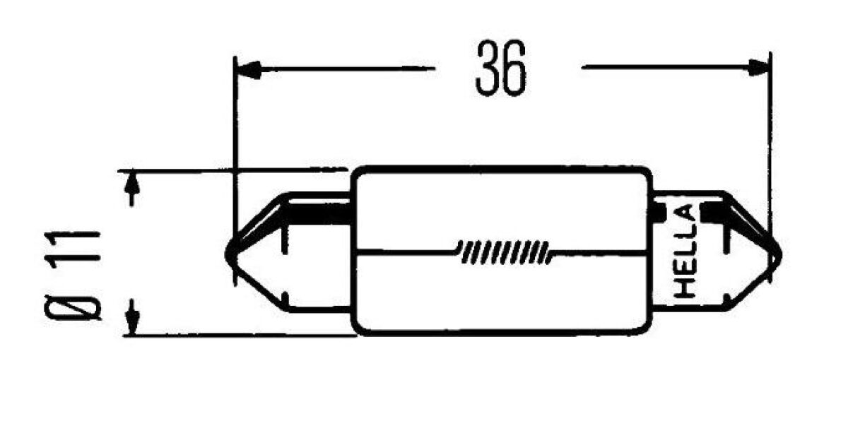 Bec Auto pentru Iluminare Număr de Înmatriculare, SV8.5, 12V 5W ...