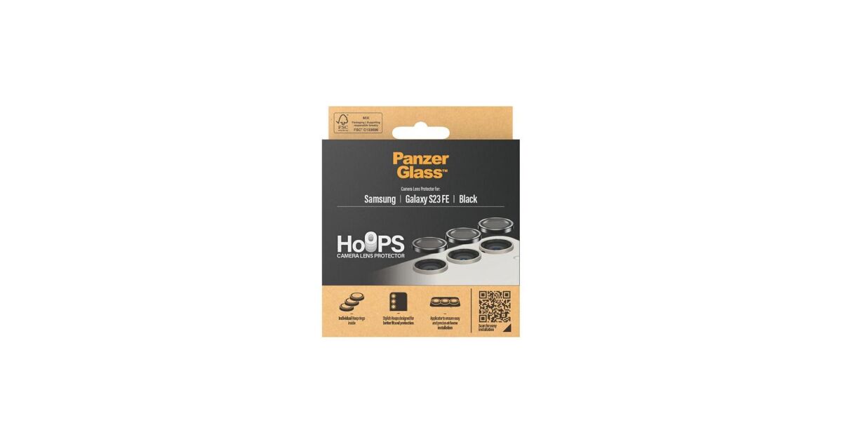 PanzerGlass Hoops Camera Sam S23 FE S711 készülékhez kameralencsevédő ...