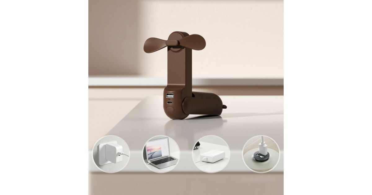 Jisulife kézi ventilátor Life8 Plus hordozható USB ventilátor külső ...