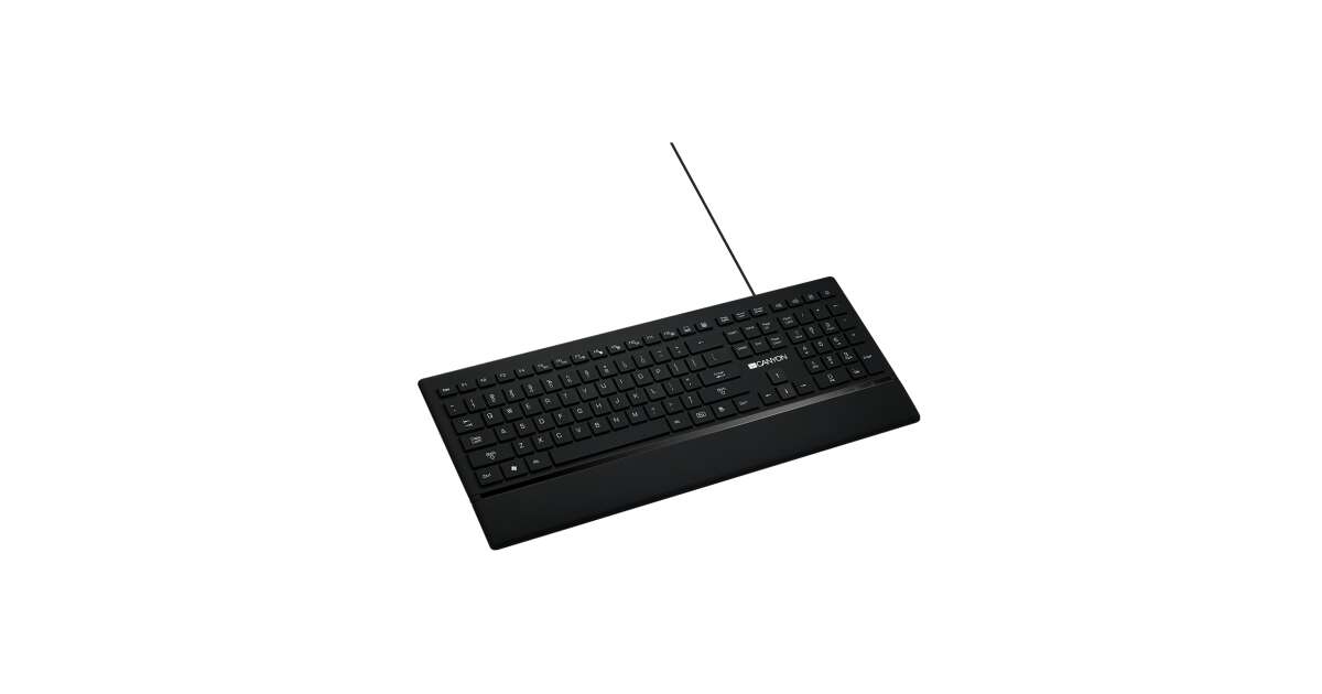 Canyon CNS-HKB6-HU billentyűzet USB QWERTY Angol Fekete | Pepita.hu