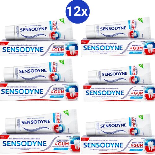Sensodyne Sensitivity & Gum Toothpaste for Gum Protection 12 x 75 ml ...