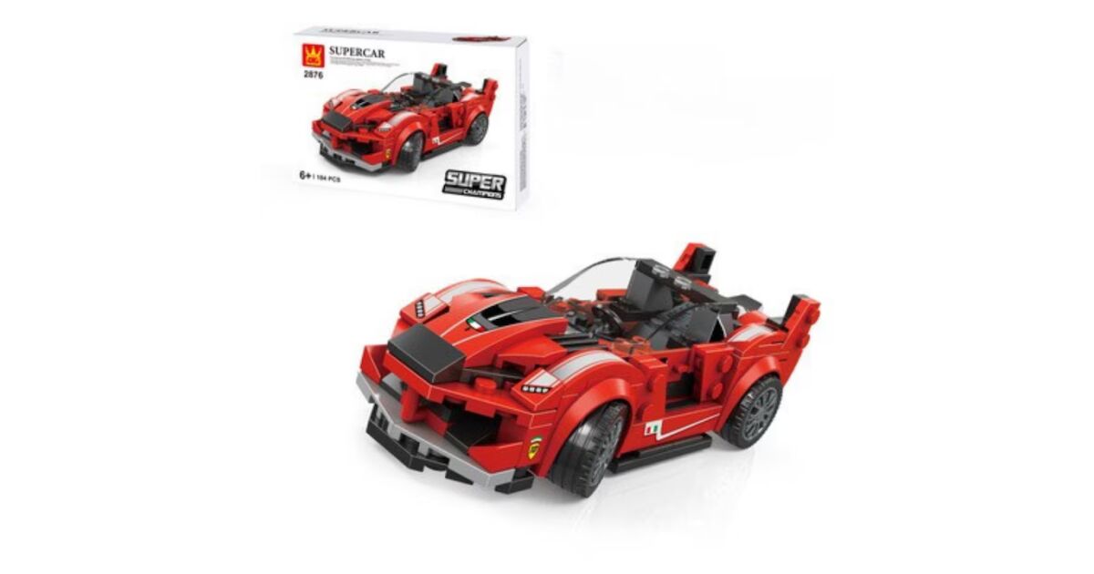 Innovium™ Epito Keszlet, Super Car Model F80, Versenyauto ...