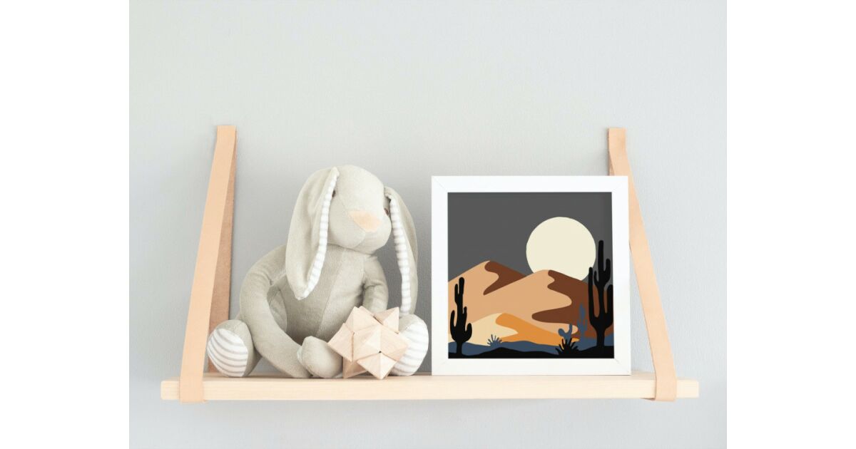 Telihold - gyerek számfestő készlet – 20×20 cm (Keretre feszítve ...